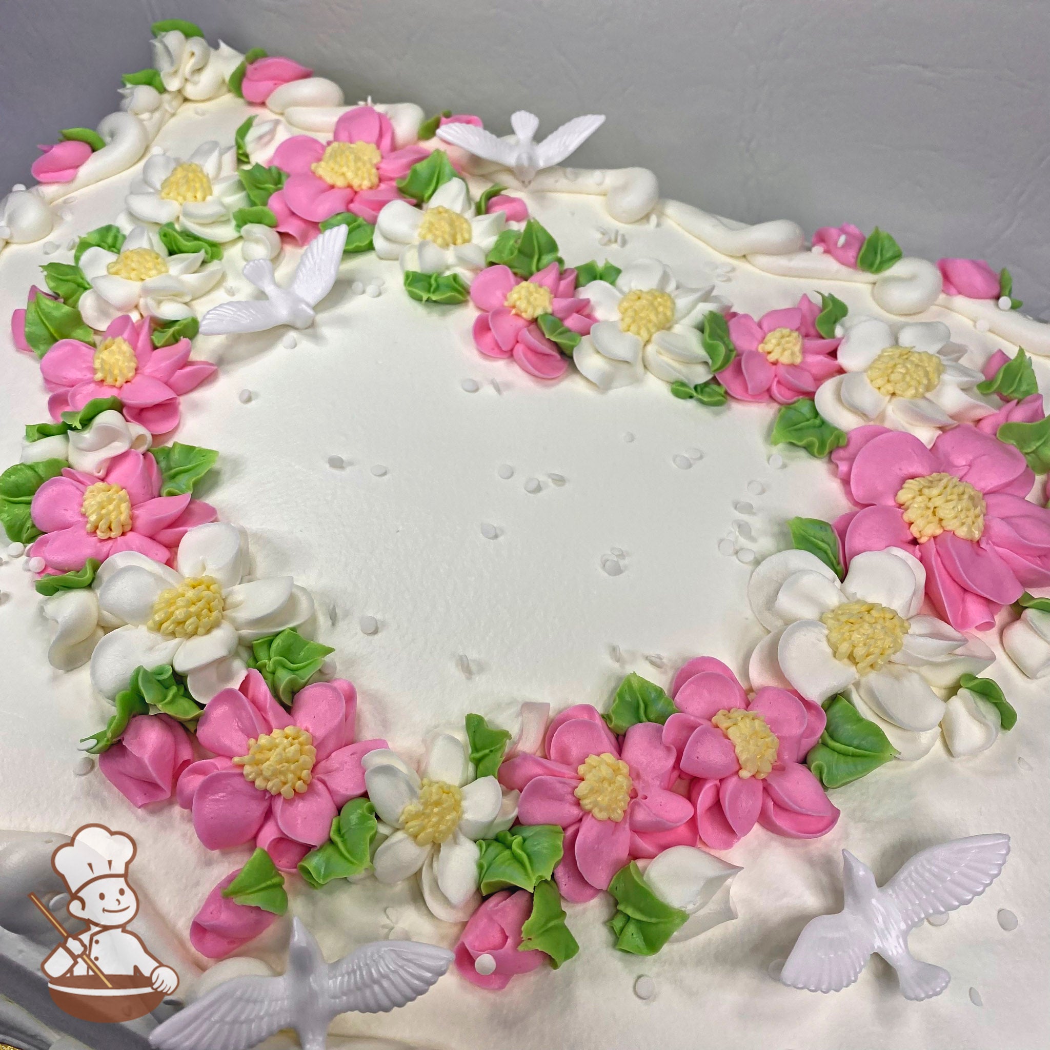 Blossoms and Doves in Your Heart Cake & Freedom Bakery – Watsonville ...