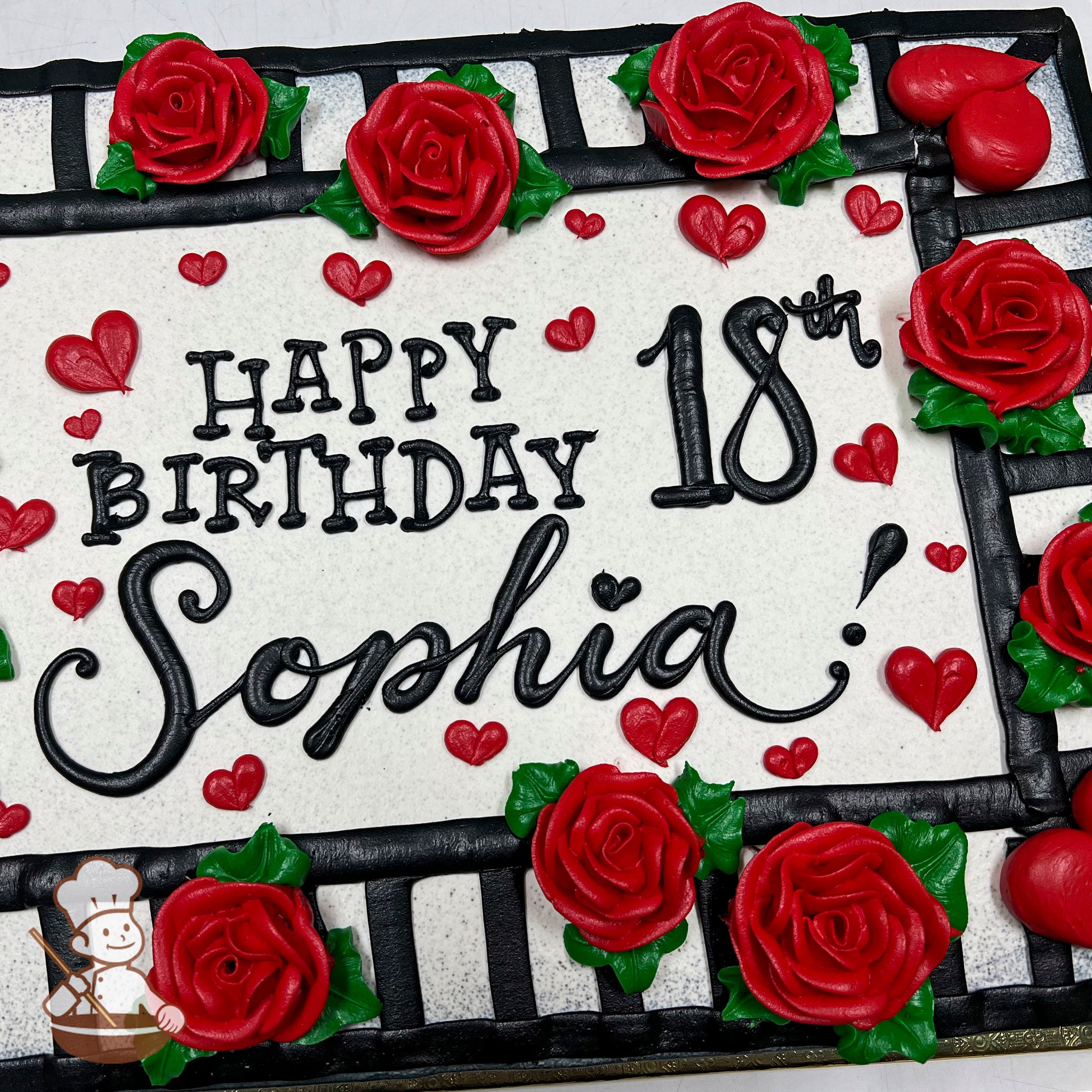 Heart and Roses Pathway Cake & Freedom Bakery – Watsonville & Monterey