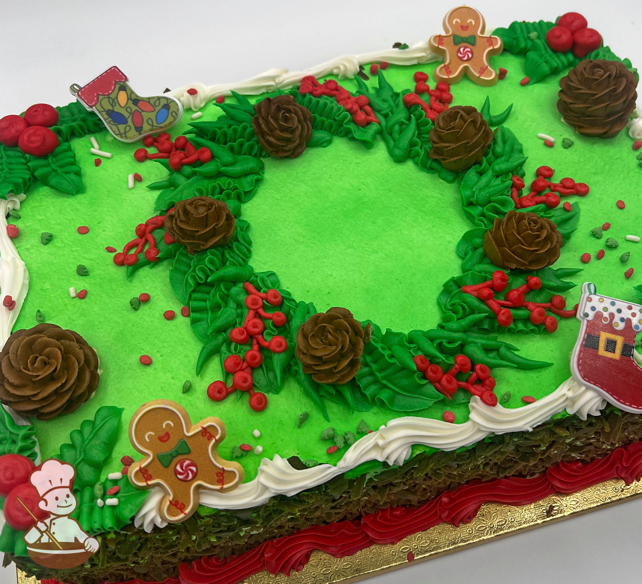Holiday Pinecone Wreath Cake & Freedom Bakery – Watsonville & Monterey