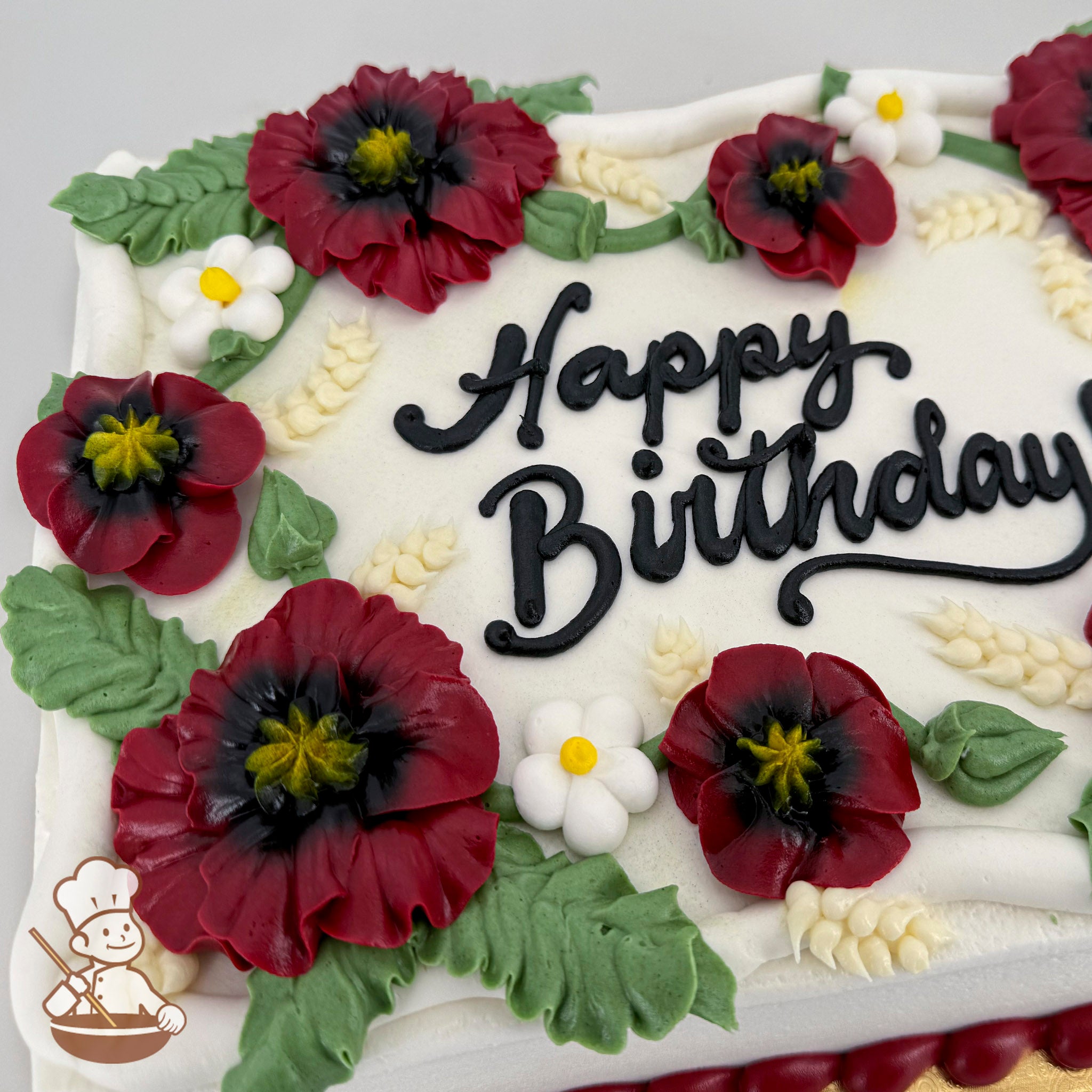 Poppies and Florals Cake & Freedom Bakery – Watsonville & Monterey