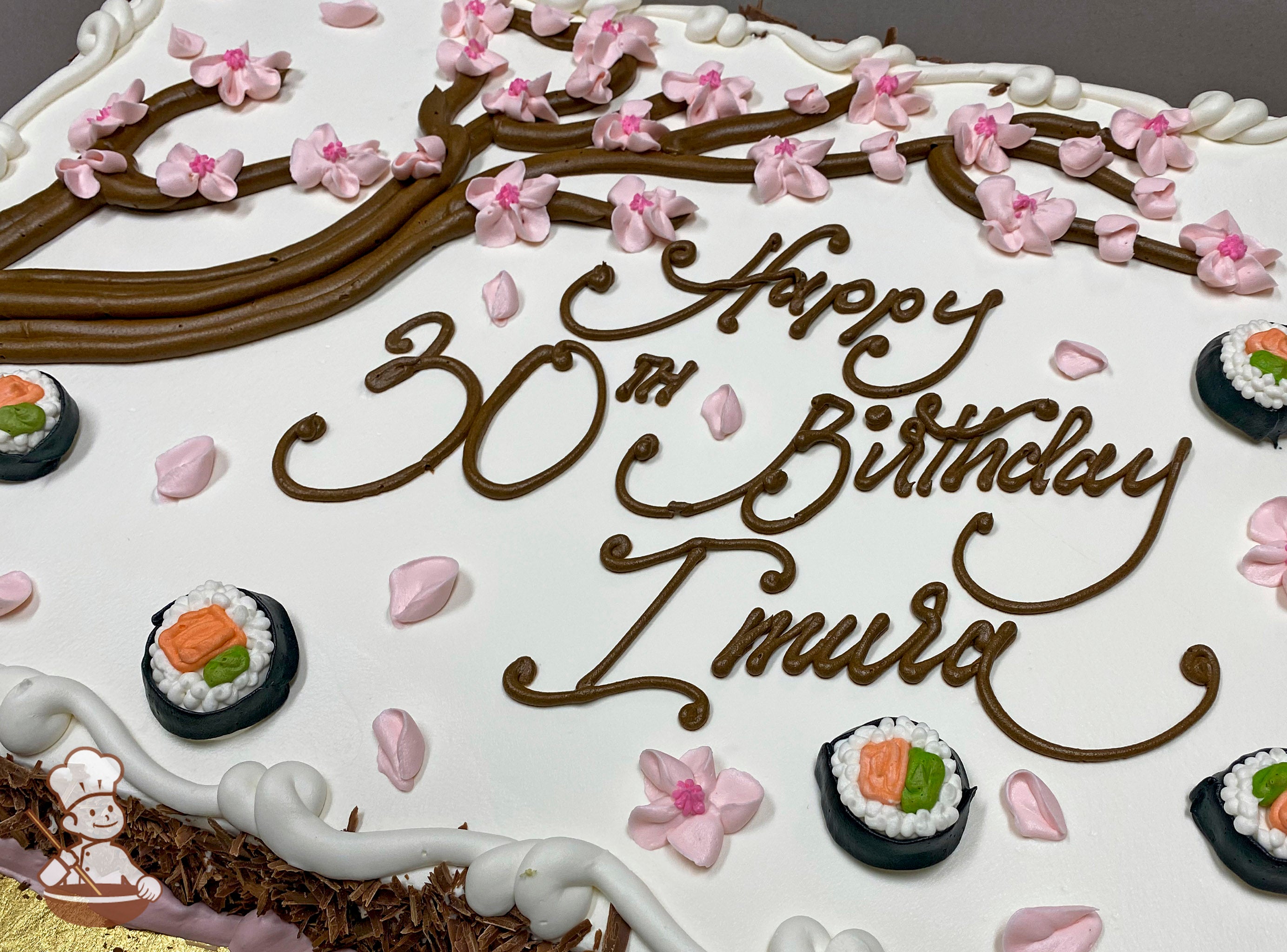 Sushi and Cherry Blossom Tree Cake & Freedom Bakery – Watsonville ...