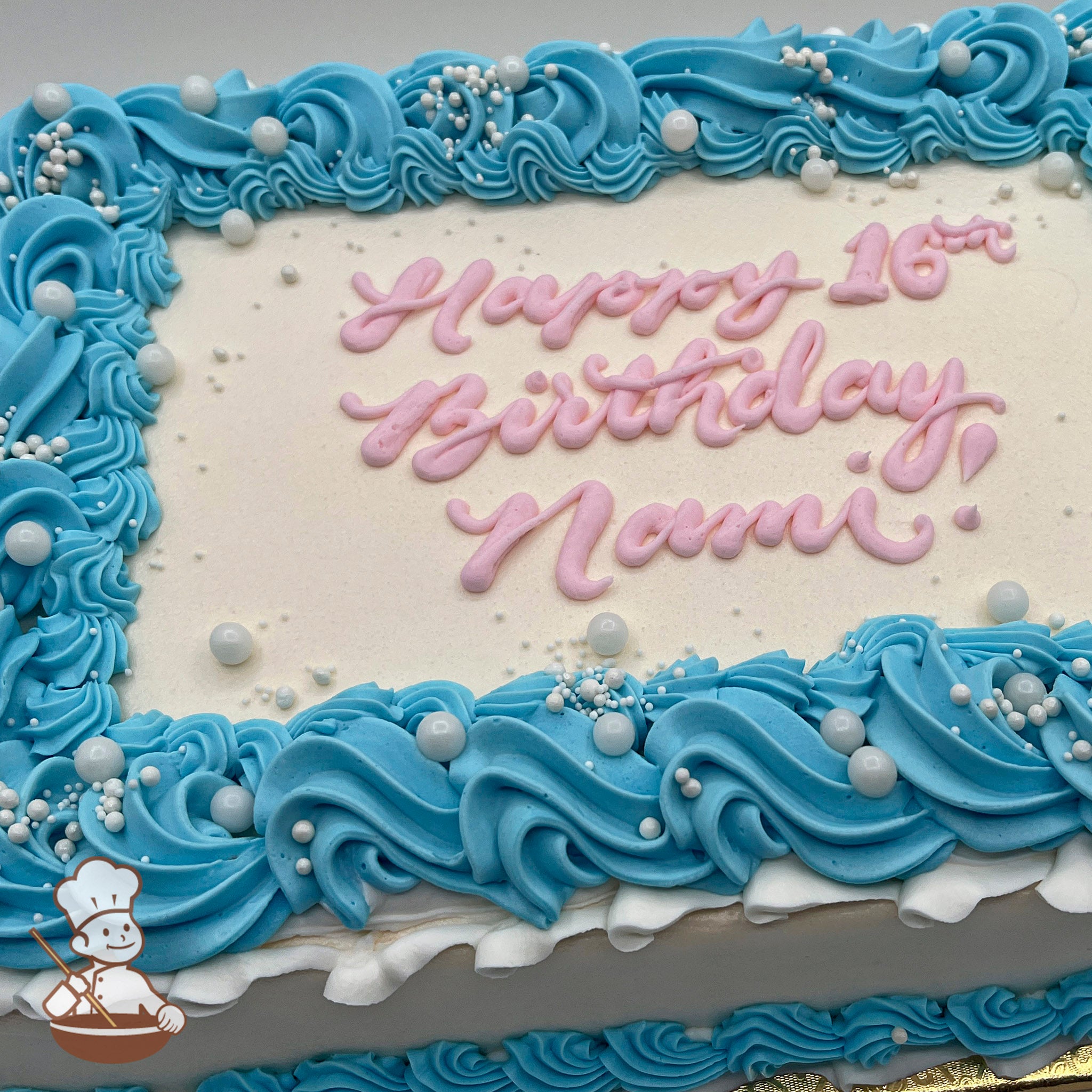Wave Trim and Sugar Pearls Cake & Freedom Bakery – Watsonville & Monterey