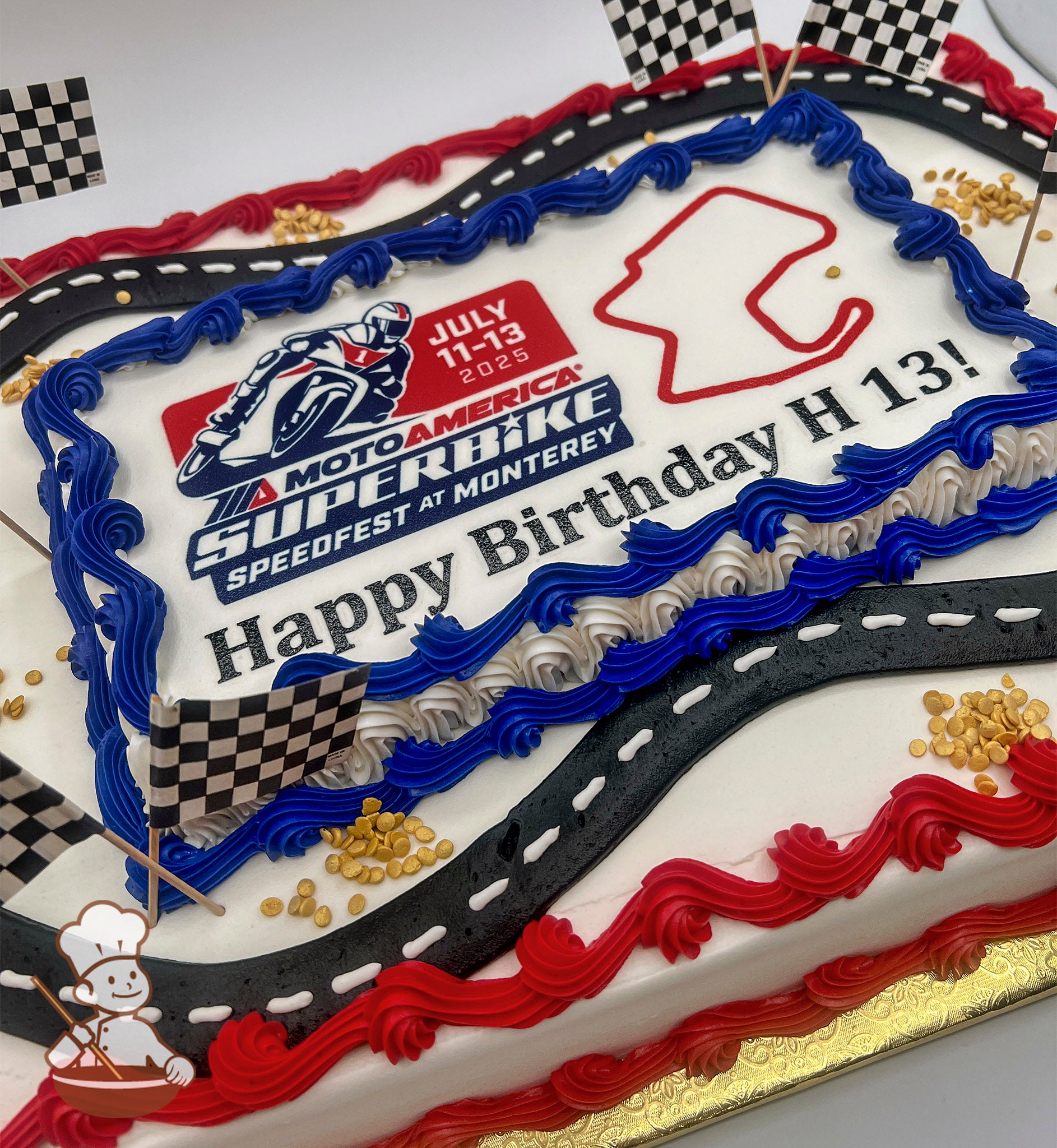 Speedway Tracks Photo Cake & Freedom Bakery – Watsonville & Monterey