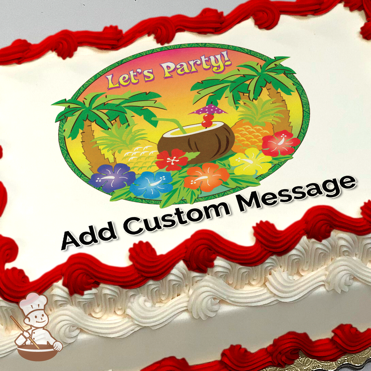 Lets Party Photo Cake – Freedom Bakery