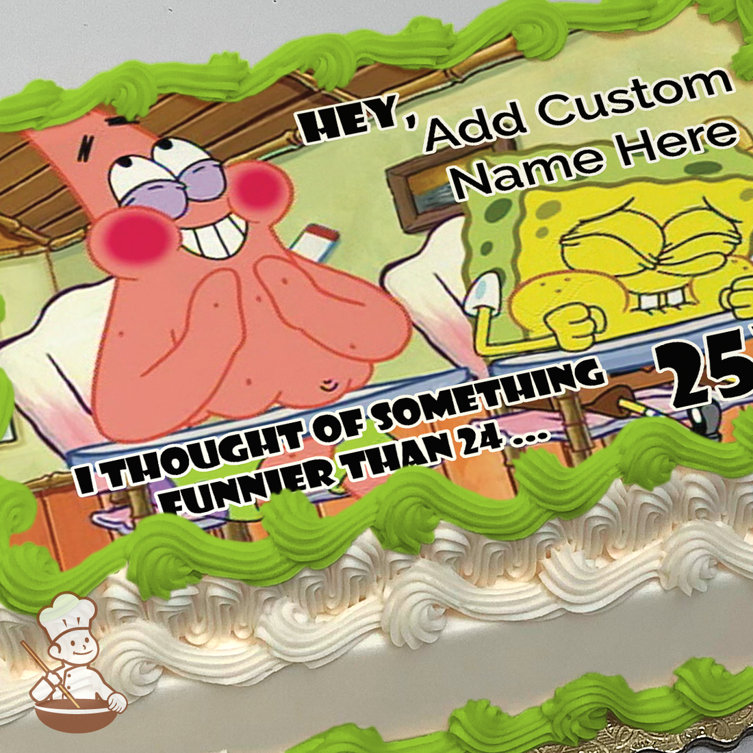 Spongebob 25 Joke Photo Cake – Freedom Bakery