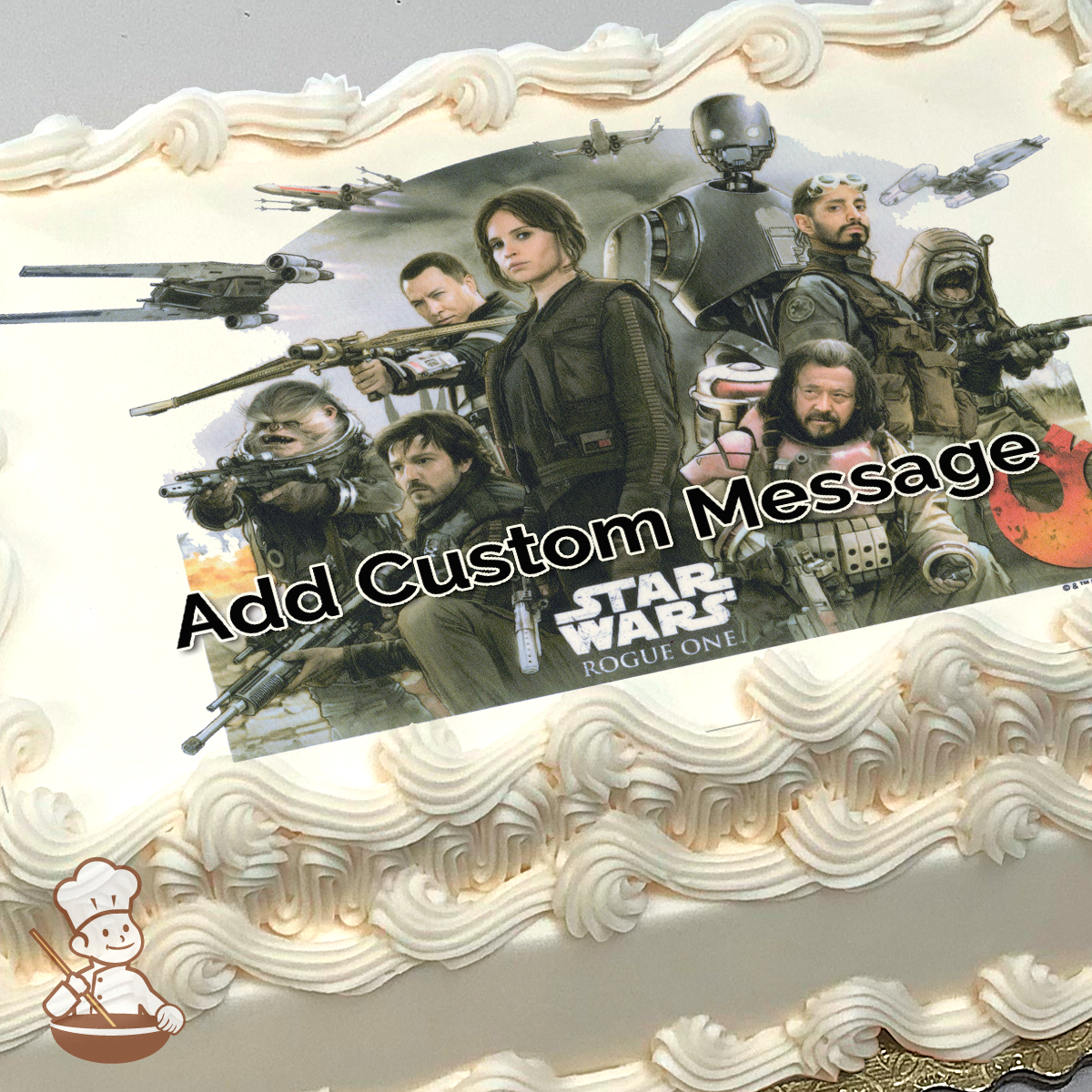 Star Wars Rogue One Rebel Alliance Photo Cake & Freedom Bakery ...