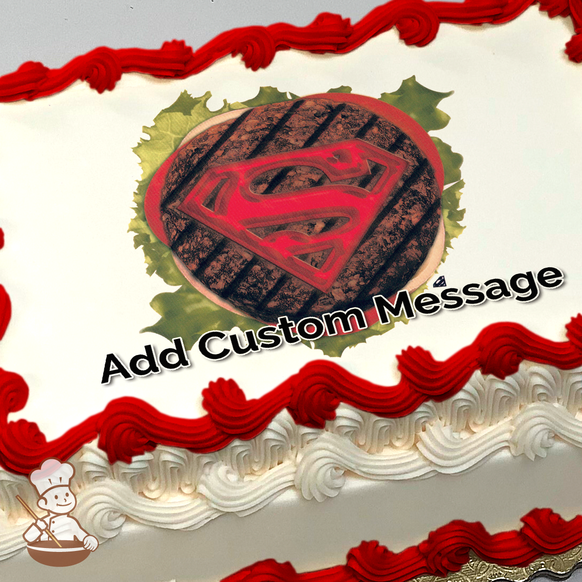 Superman Grillin Superman Photo Cake | Freedom Bakery