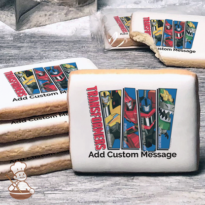 Transformers One Team One Mission Custom Message Cookies | Freedom Bakery
