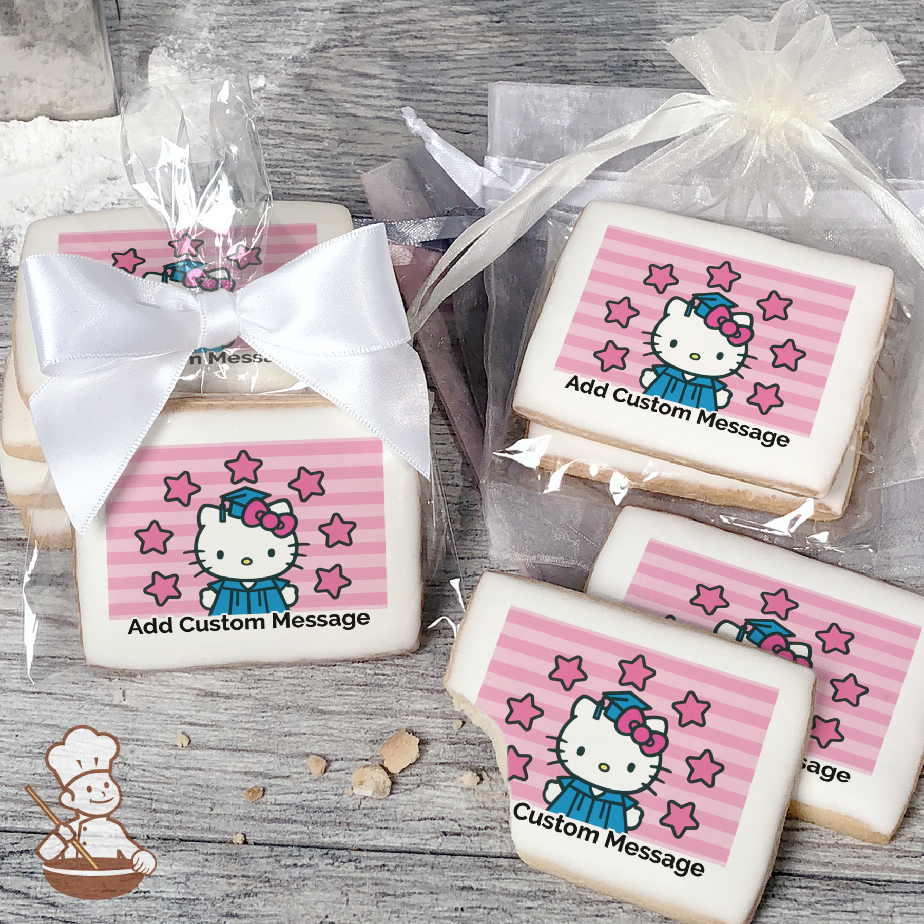 Hello Kitty Shine Bright Custom Message Cookies | Freedom Bakery