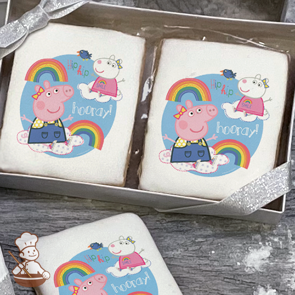 Peppa Pig Hip Hip Hooray Cookie Gift Box | Freedom Bakery