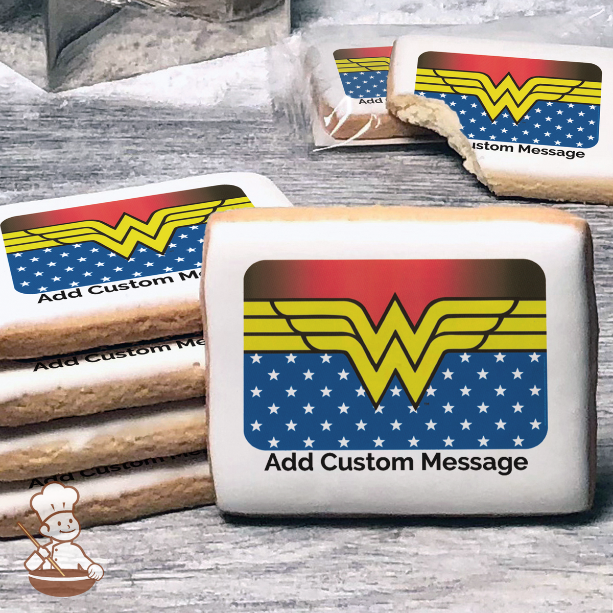 Wonder Woman Freedom Custom Message Cookies | Freedom Bakery