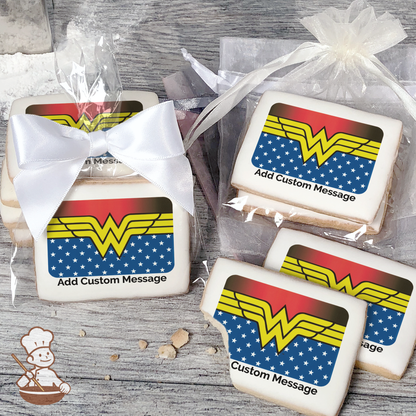 Wonder Woman Freedom Custom Message Cookies | Freedom Bakery
