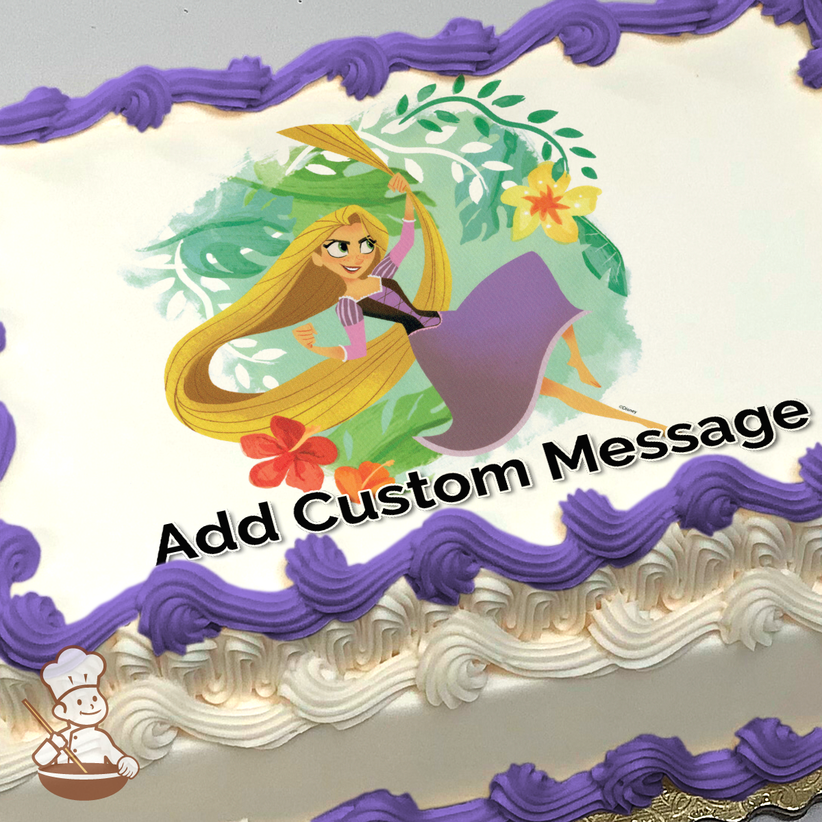 Rapunzel Full Sheet Cake