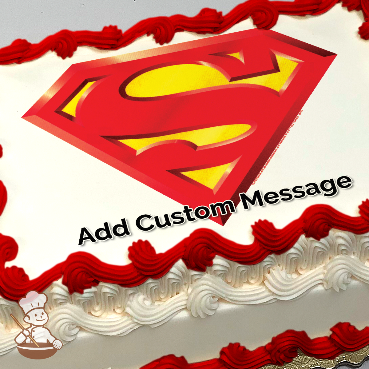 Superman Power Up Photo Cake – Freedom Bakery