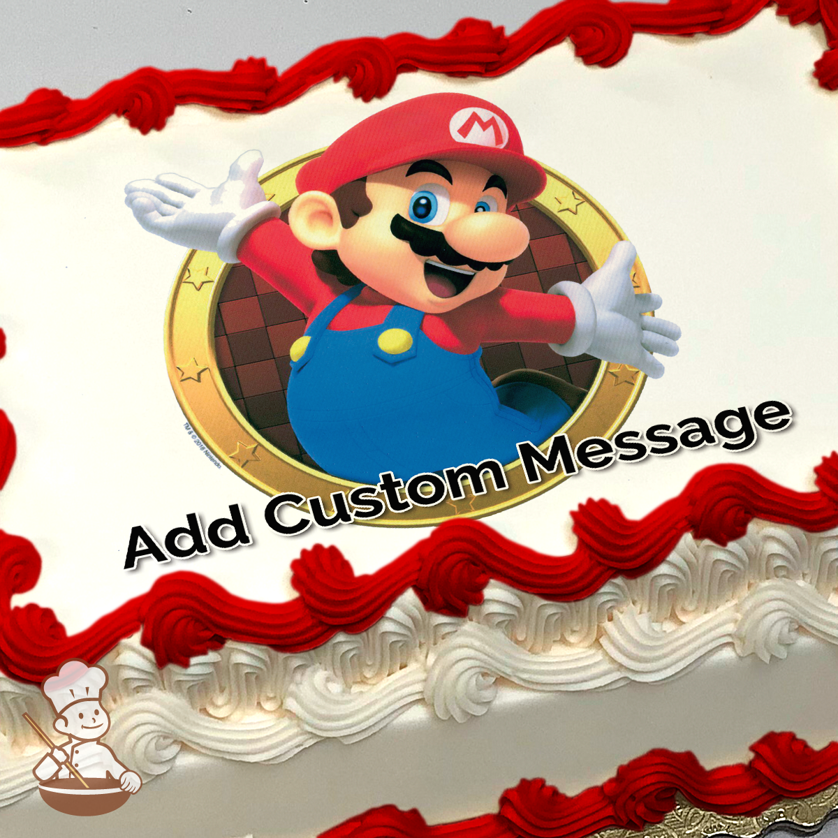 Super Mario Here We Go Photo Cake | Freedom Bakery