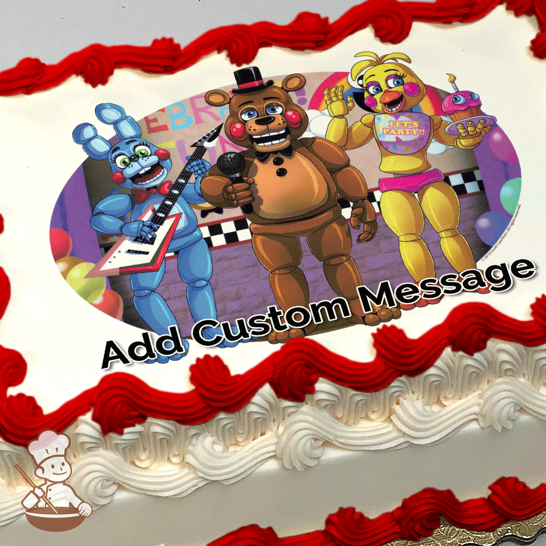 Five Nights at Freddys Sing Along Photo Cake – Freedom Bakery