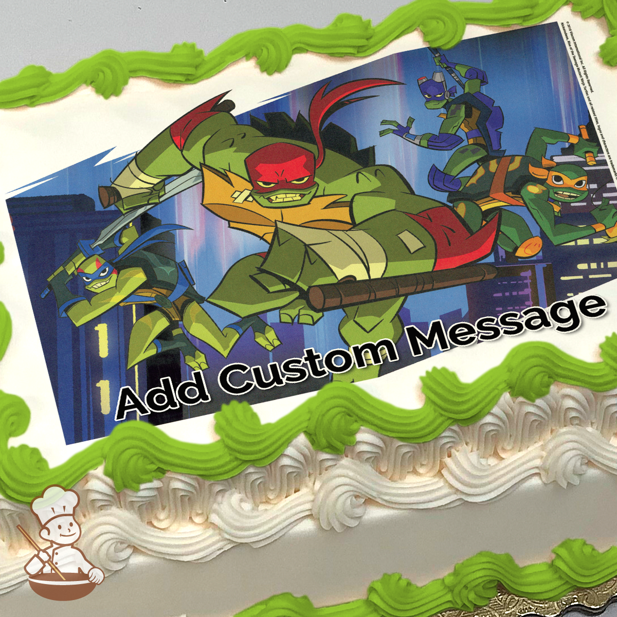 Ninja Turtle Sheet Cake