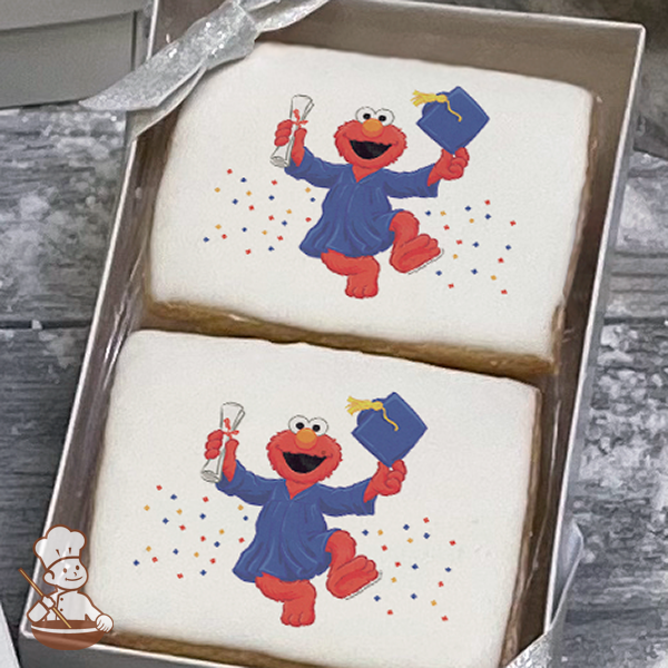 Sesame Street Elmo Graduate Cookie Gift Box | Freedom Bakery