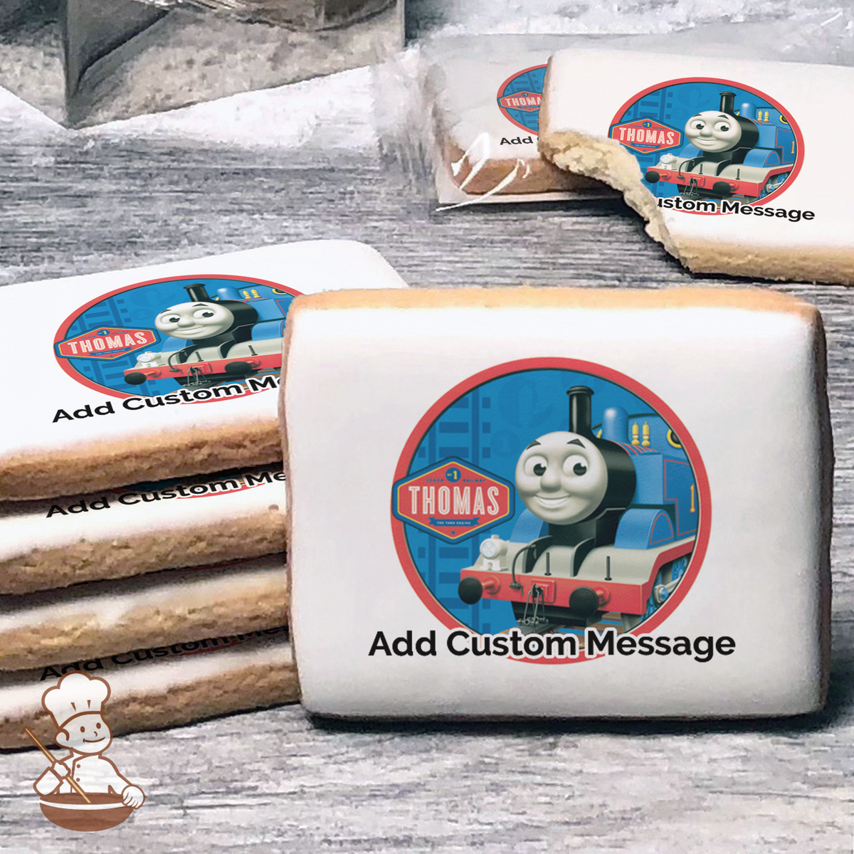 Thomas and Friends Custom Message Cookies | Freedom Bakery