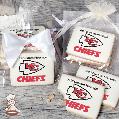 NFL Kansas City Chiefs Custom Message Cookies | Freedom Bakery