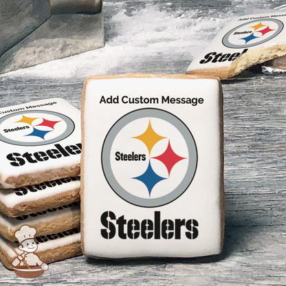 NFL Pittsburgh Steelers Custom Message Cookies | Freedom Bakery