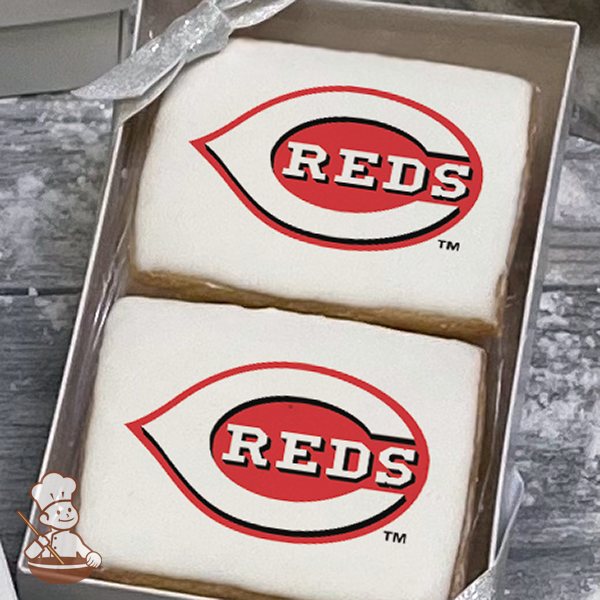 MLB Cincinnati Reds Cookie Gift Box | Freedom Bakery