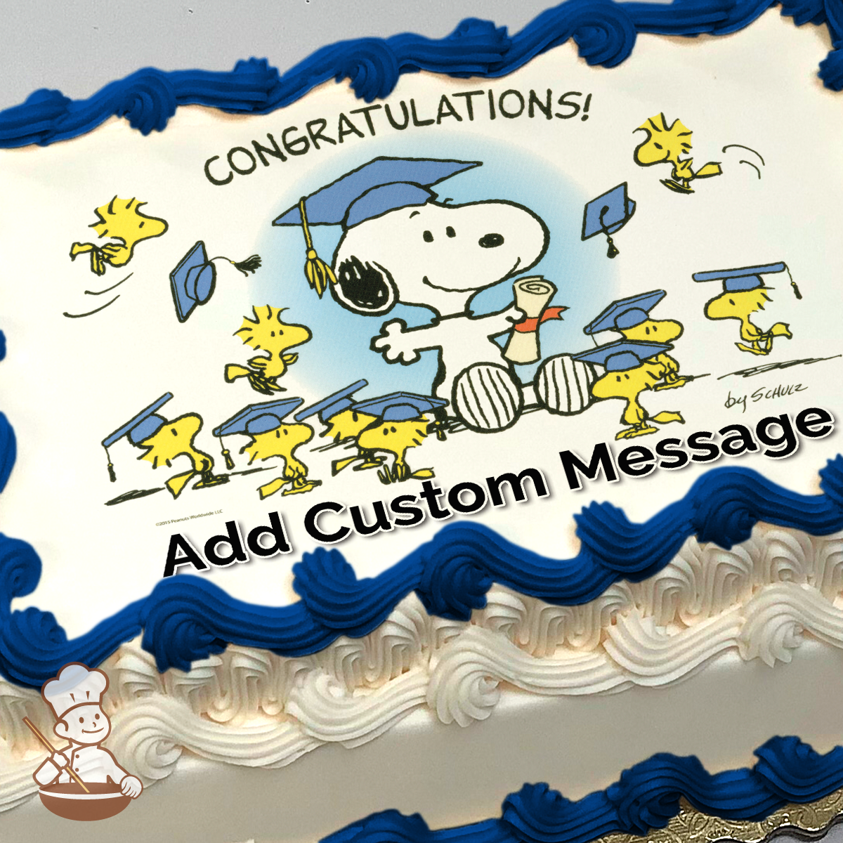 Peanuts Congradulations Photo Cake | Freedom Bakery