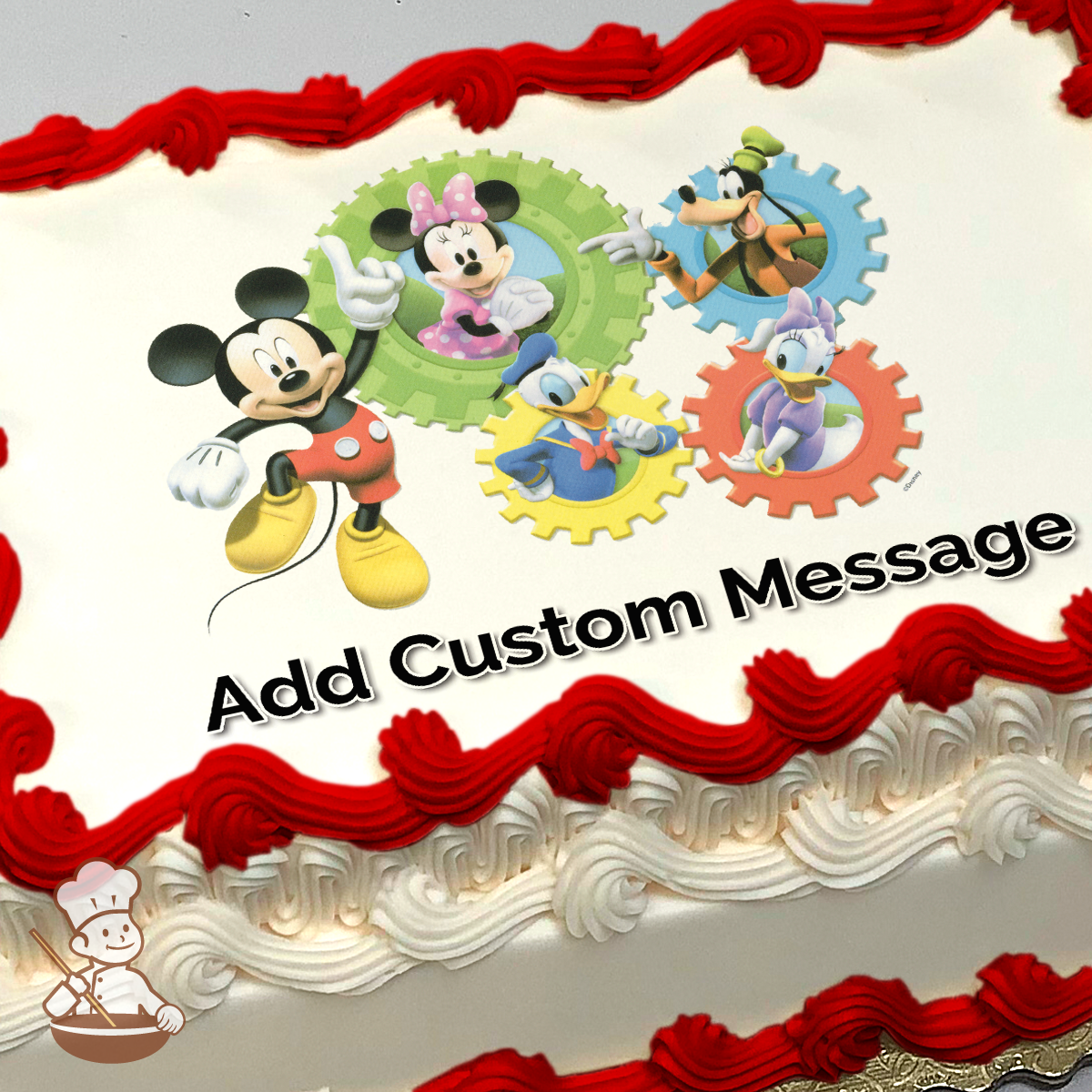 Mickey Mouse Clubhouse Cheers Photo Cake – Freedom Bakery