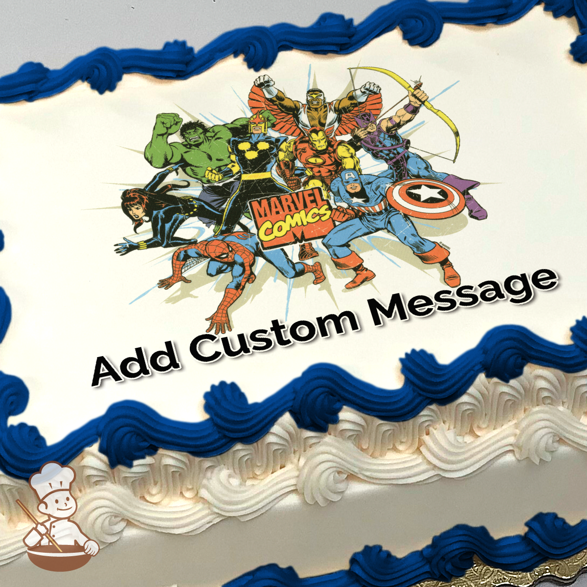 MARVEL Comics Originals Unite Photo Cake | Freedom Bakery