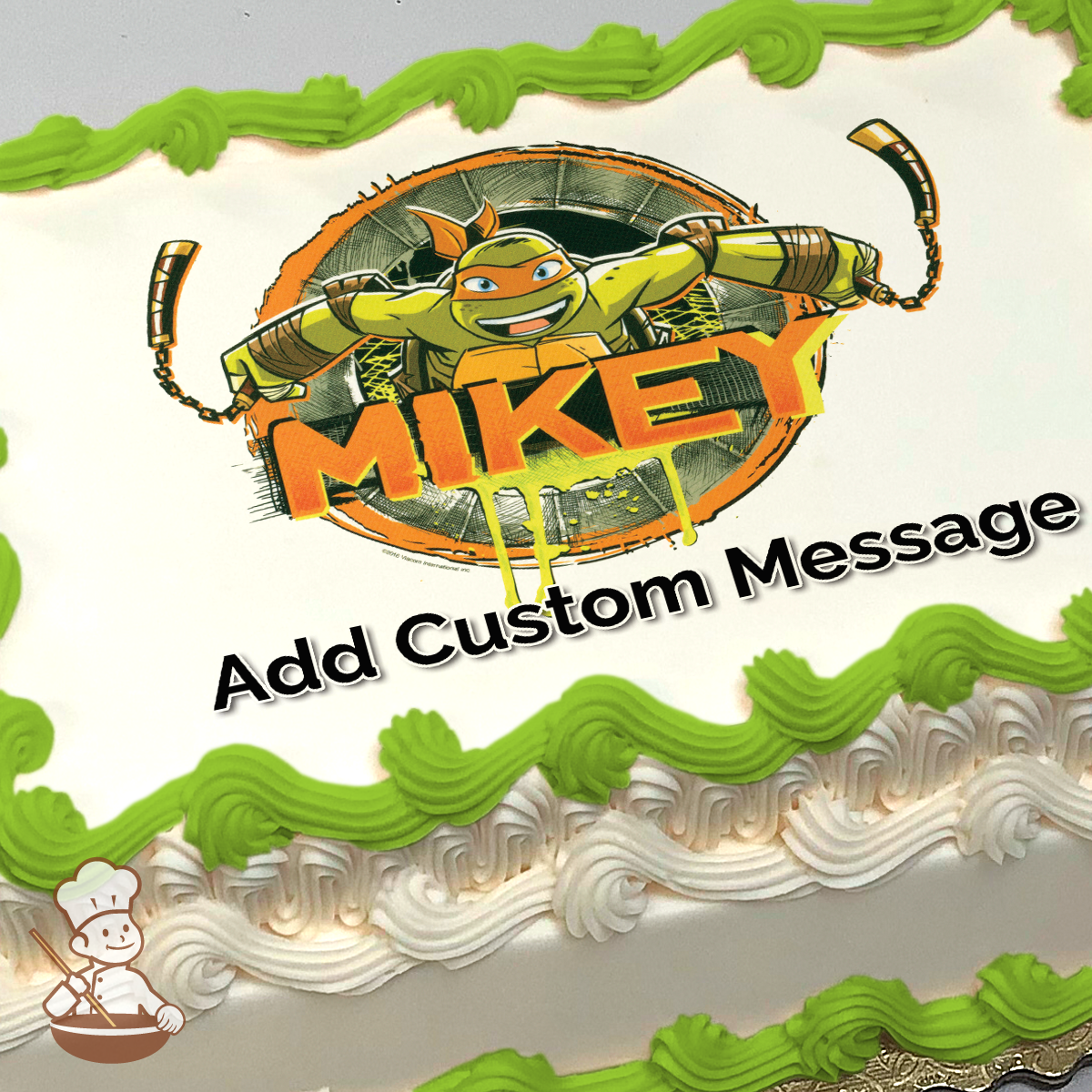 Ninja Turtles Michelangelo Photo Cake – Freedom Bakery