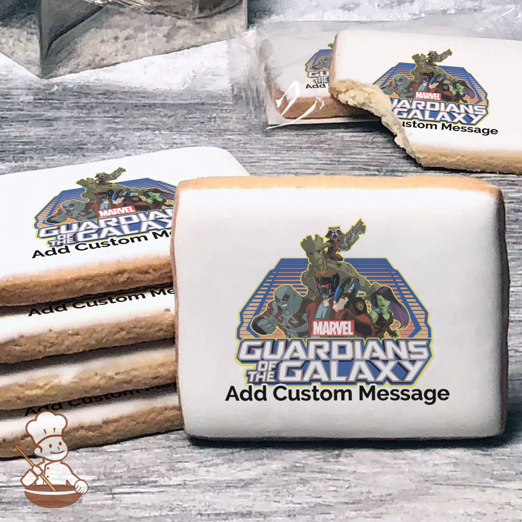 Marvels Guardians of the Galaxy Rag Tag Custom Message Cookies ...