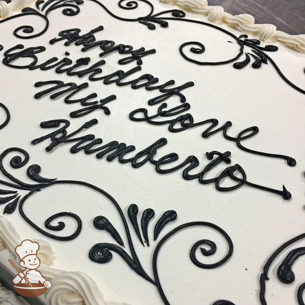 Fanning Scrolls Cake | Freedom Bakery