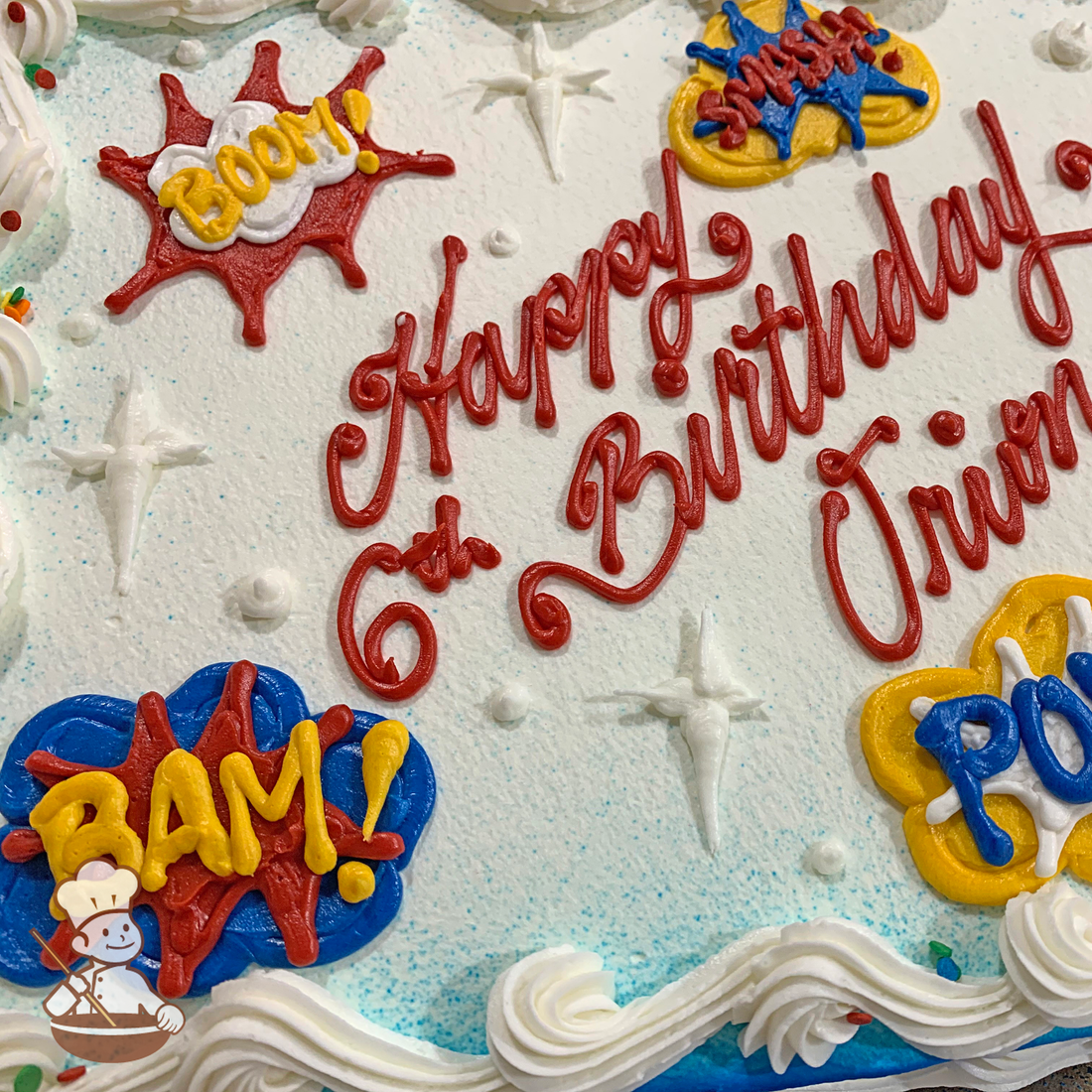 Superhero Messages Cake – Freedom Bakery